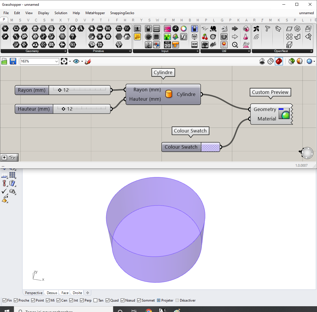 Grasshopper, la programmation visuelle de Rhino pour tous