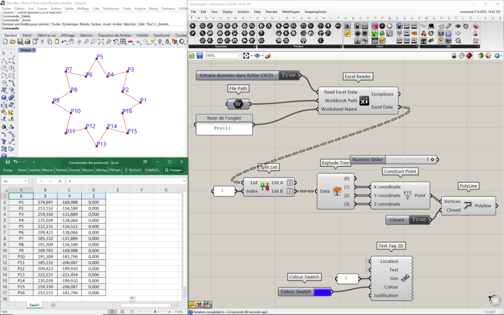 Grasshopper, la programmation visuelle de Rhino pour tous